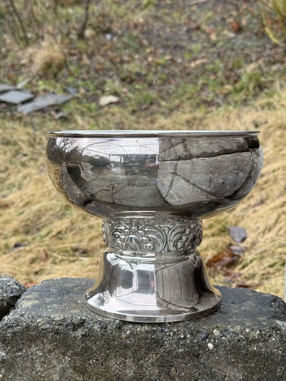 Stor vintage sølvplett bolle - Epla