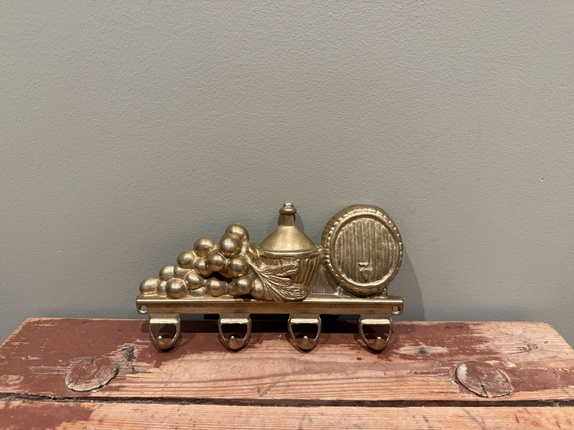 Vintage knaggrekke i messing - Epla