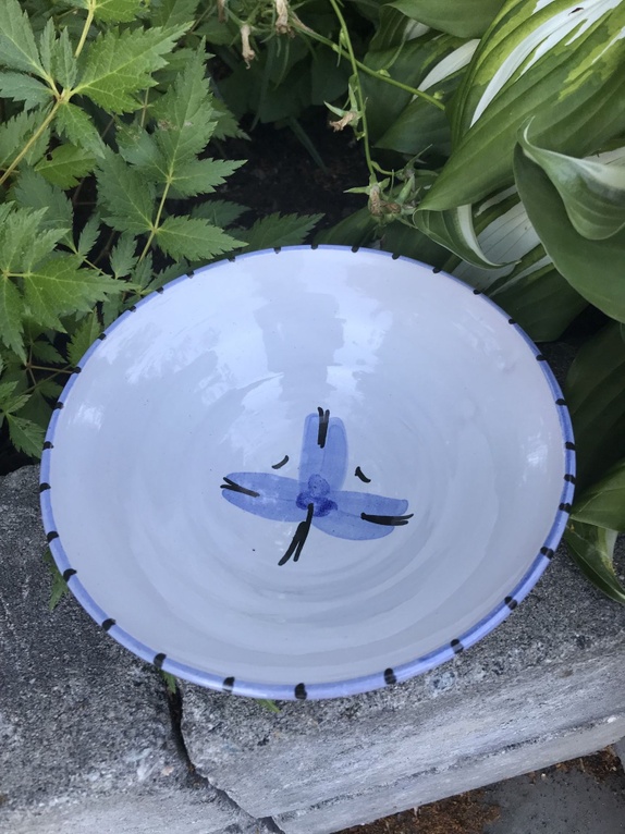 FØR KR 90,- Norsk keramikkskål, signert ÅK, antagelig Åros Keramikk - Epla