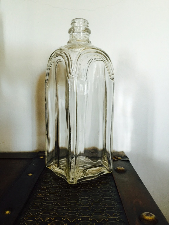 * Dekorativ gammel barnengen glassflaske - Epla