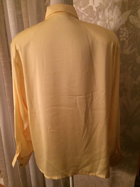 Lekker, gul bluse, str 44 - Epla