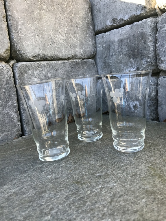 Tre fine farrisglass fra 50-tallet - Epla