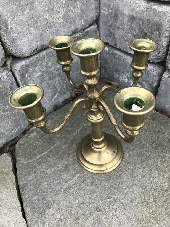 Stor messing kandelaber - Epla