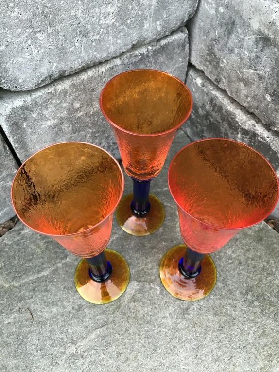 Tre vintage vinglass - Epla