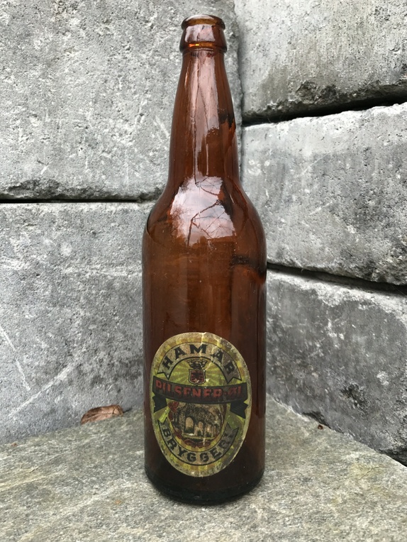 Pilsener øl fra Hamar Bryggeri, 1955 - Epla