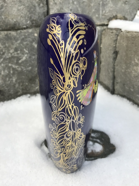 Bjørn Wiinblad for Rosenthal: Flott vase i dekoren 1001 natt - Epla