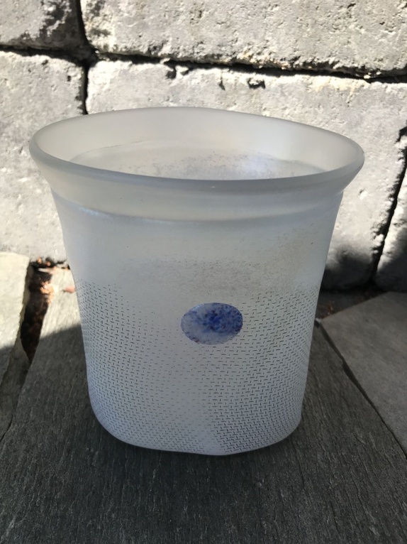 Bertil Vallien, Network for Kosta boda, Vase i kunstglass, signert - Epla