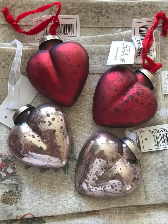 Flotte og dekorative hjerter til juletreet - Epla