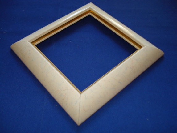 Hvit spettet Bilde ramme - Epla