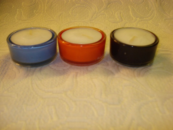 Håndmalt telys - Epla