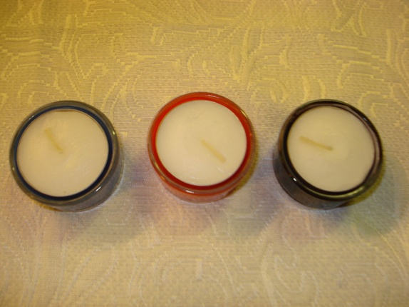 Håndmalt telys - Epla