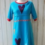 Hjertekjole i turkis fleece! - Epla