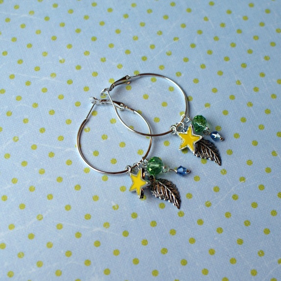 Øredobber Gule stjerner :) - Epla