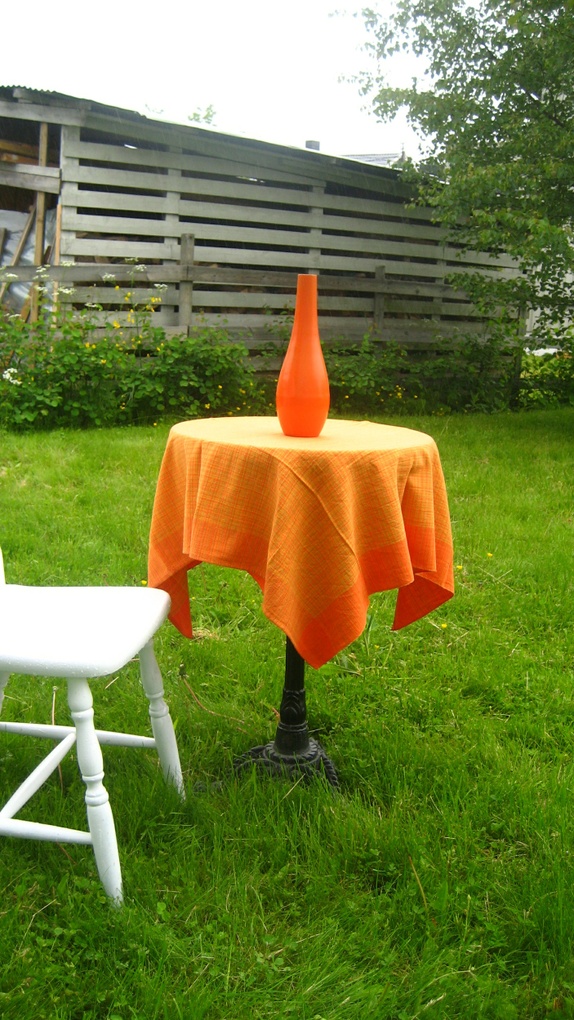 "Appelsinfarget" vintage duk - Epla