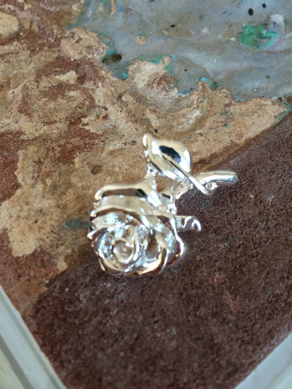 SølvRosen brosje - Epla