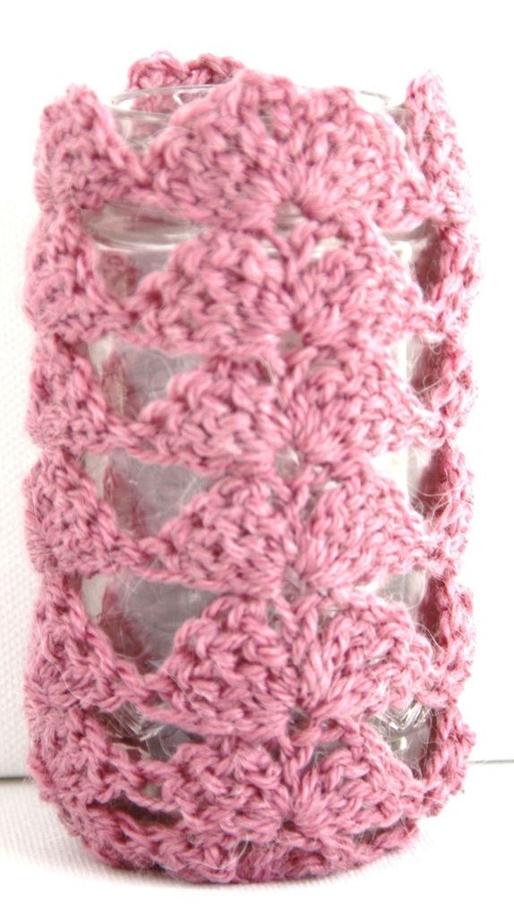 heklet lysestake/ liten vase - Epla