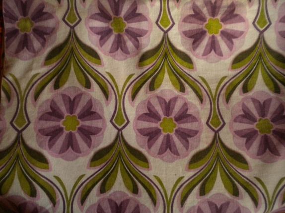 To Vintage Fiolette blomstrete gardiner - Epla