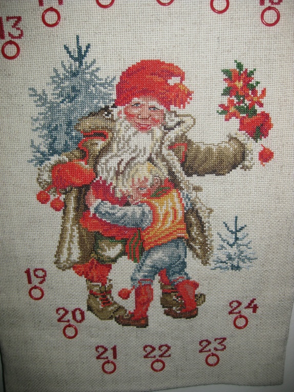Julekalender - brodert - Epla
