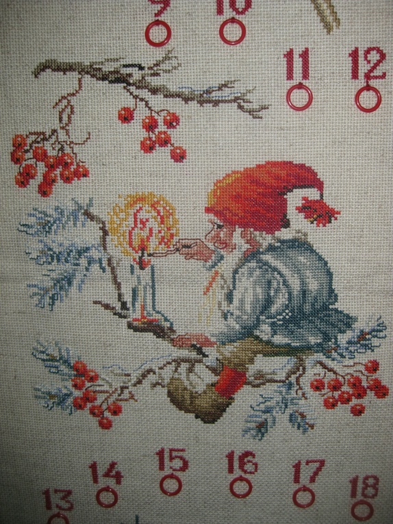 Julekalender - brodert - Epla