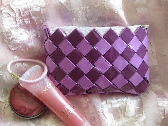 Veske i mexikansk fletting - lilla - Epla