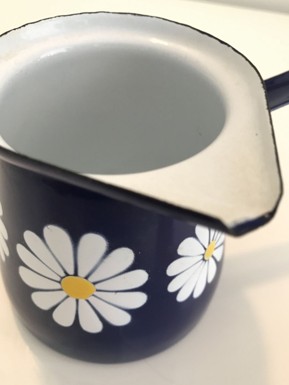 Emaljert retro smørsmelter - Epla