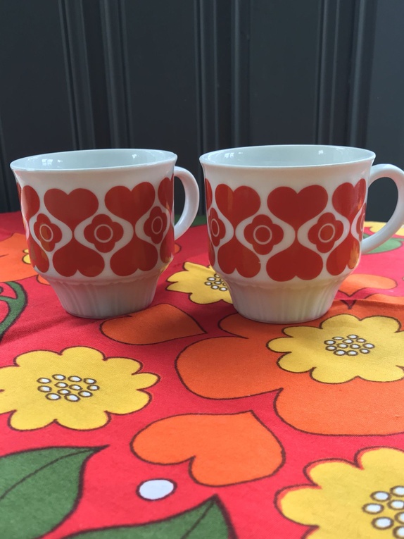 Retro kaffekopper Bavaria. - Epla