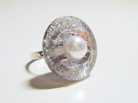 Ring - VINTAGE KNAPP - - Epla