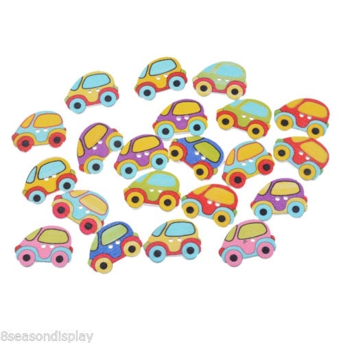 Knapper bil,10 stk - Epla