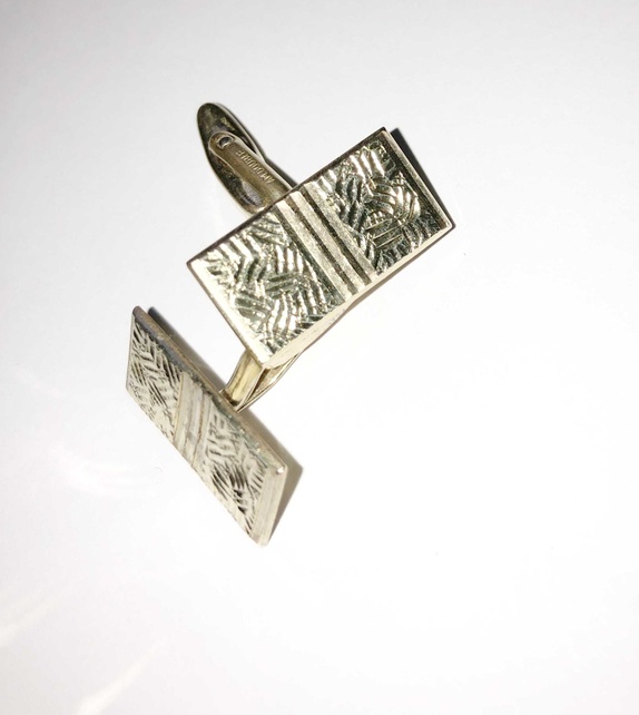 Mansjettknapper i gull doble - Epla