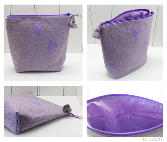 Lilla veske med hjerter - Epla