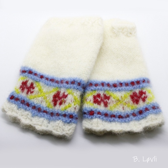 VillBlomst pulsvanter hvit - Epla