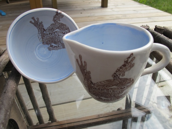 Liten mugge og bolle - Epla