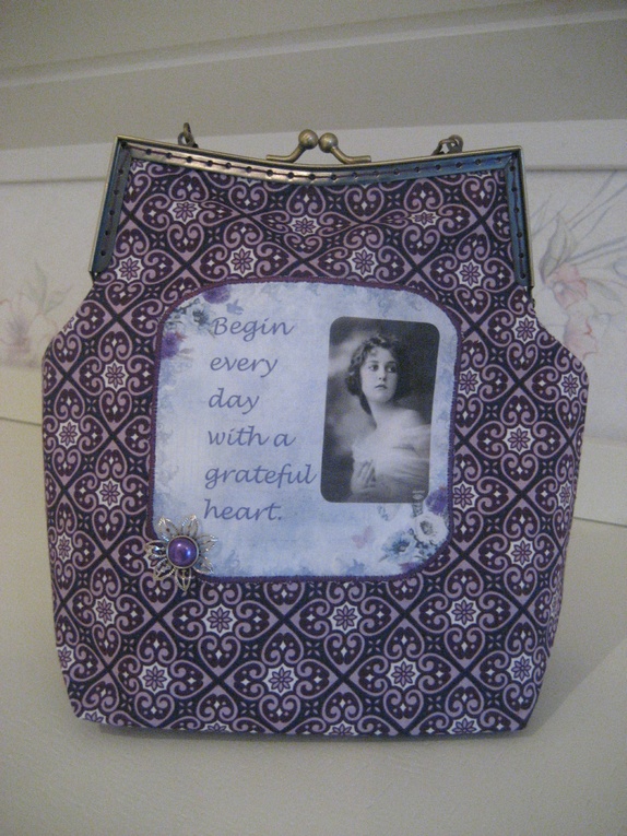 Lilla veske begin every day with a grateful heart - Epla