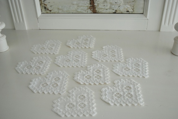 Hvitt hjerte, lite - Epla