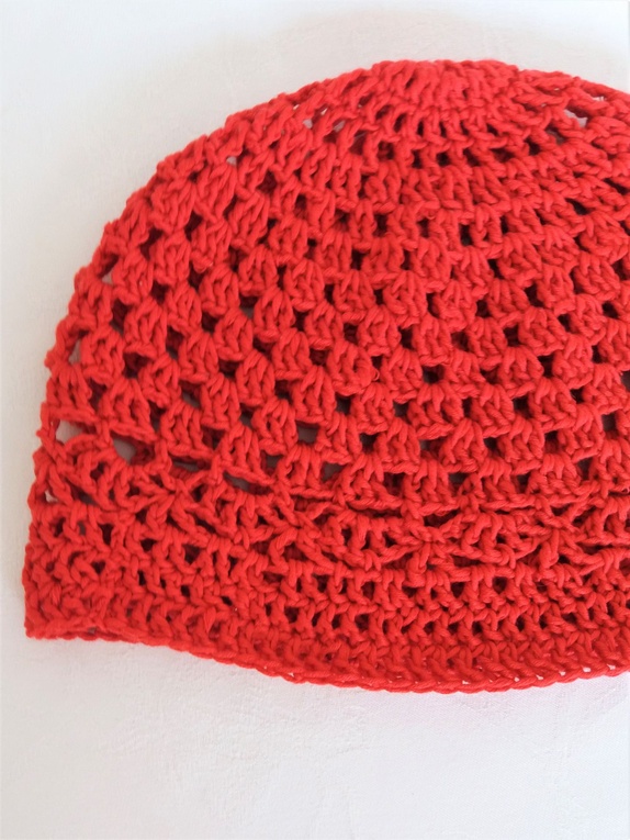 Heklet lue i rødt. - Epla