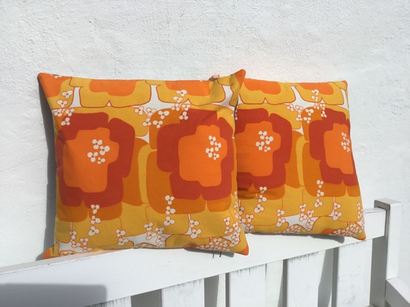 Pyntepute, ekte retro putetrekk, pute - Epla