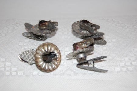 Fine gamle holdere til juletrelys. 4 stk - Epla