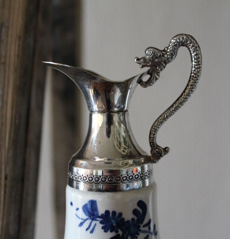 Liten flaske/krukke i keramikk - Epla