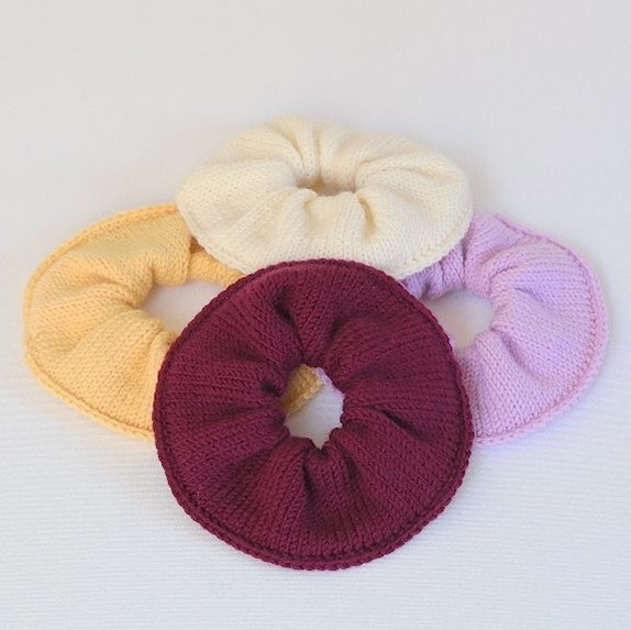 Hårstrikk (scrunchie) - Epla