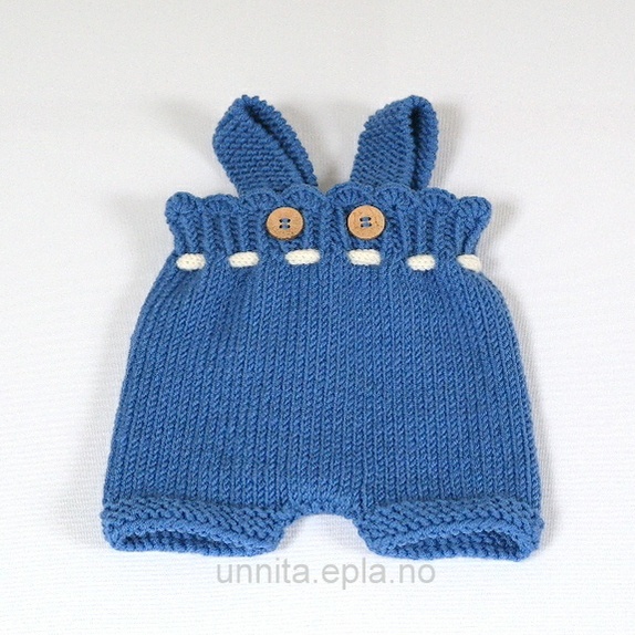 Jeansblå seleshorts (0-3 mnd) - Epla