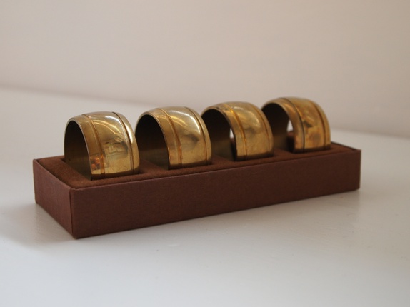 Serviett-ringer i messing - Epla