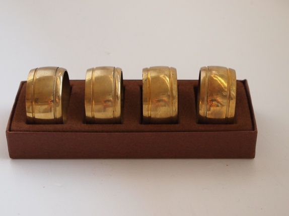 Serviett-ringer i messing - Epla