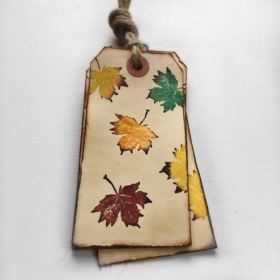 Høstløv - 4 store gavelapper - Epla