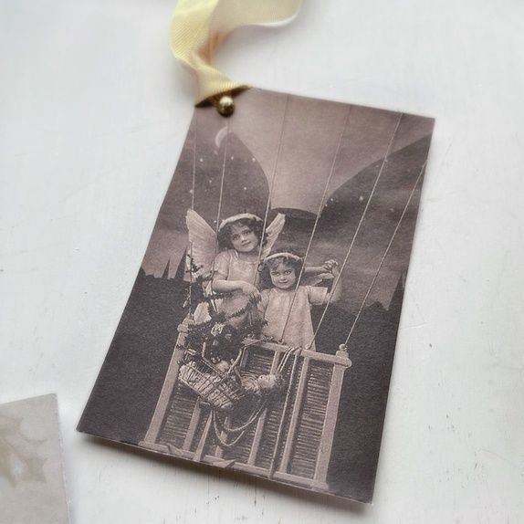 Vintage - 4 julelapper - Epla