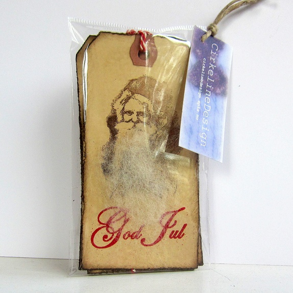 Nisse med ullskjegg - 5 store gavelapper - Epla