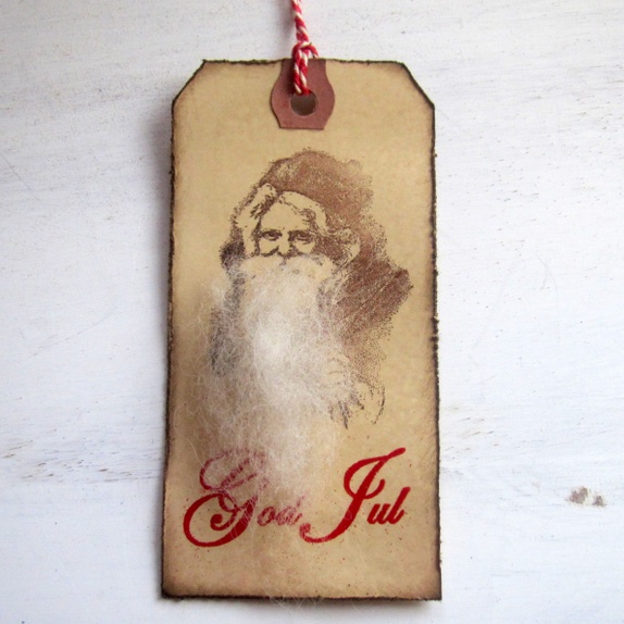 Nisse med ullskjegg - 5 store gavelapper - Epla