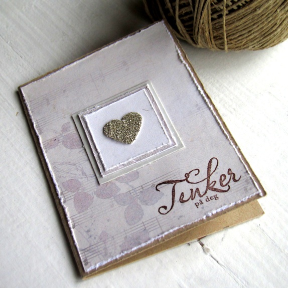 Tenker på deg - 4 små kort - Epla