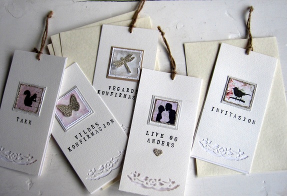 13 invitasjonskort RESERVERT TIL MAREN ♥ - Epla