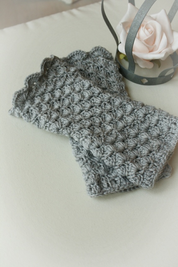 Lys grå pulsvanter - Epla