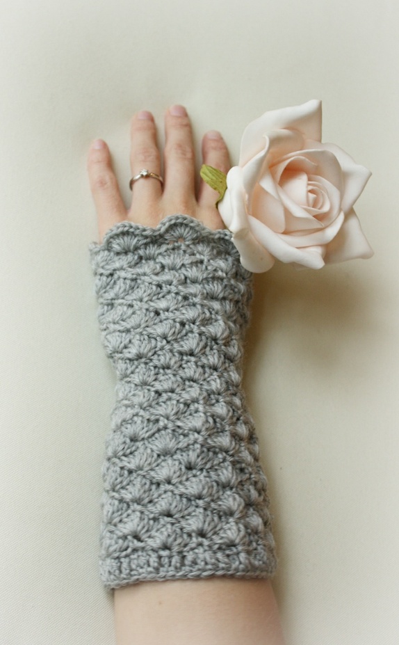 Lys grå pulsvanter - Epla